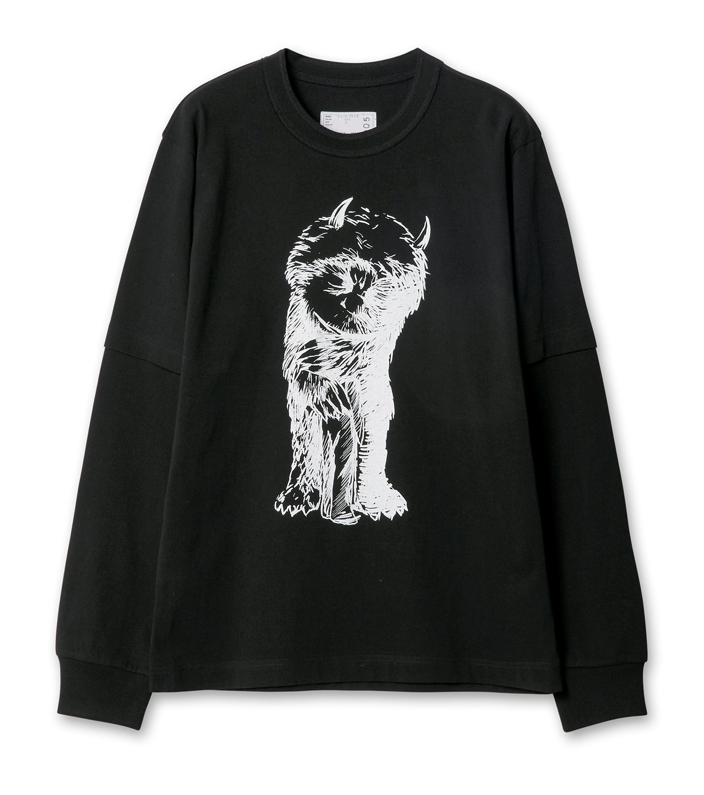 サカイ - sacai | WHERE THE WILD THINGS ARE L/S T-Black-2の通販 | RESTIR リステア