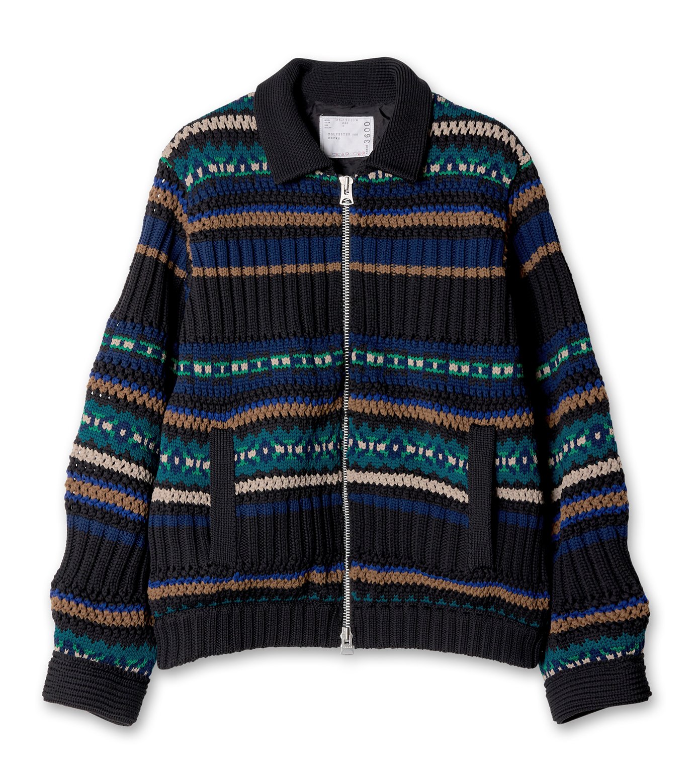 サカイ - sacai | Mesh Knit Blouson-Black-2の通販 | RESTIR リステア