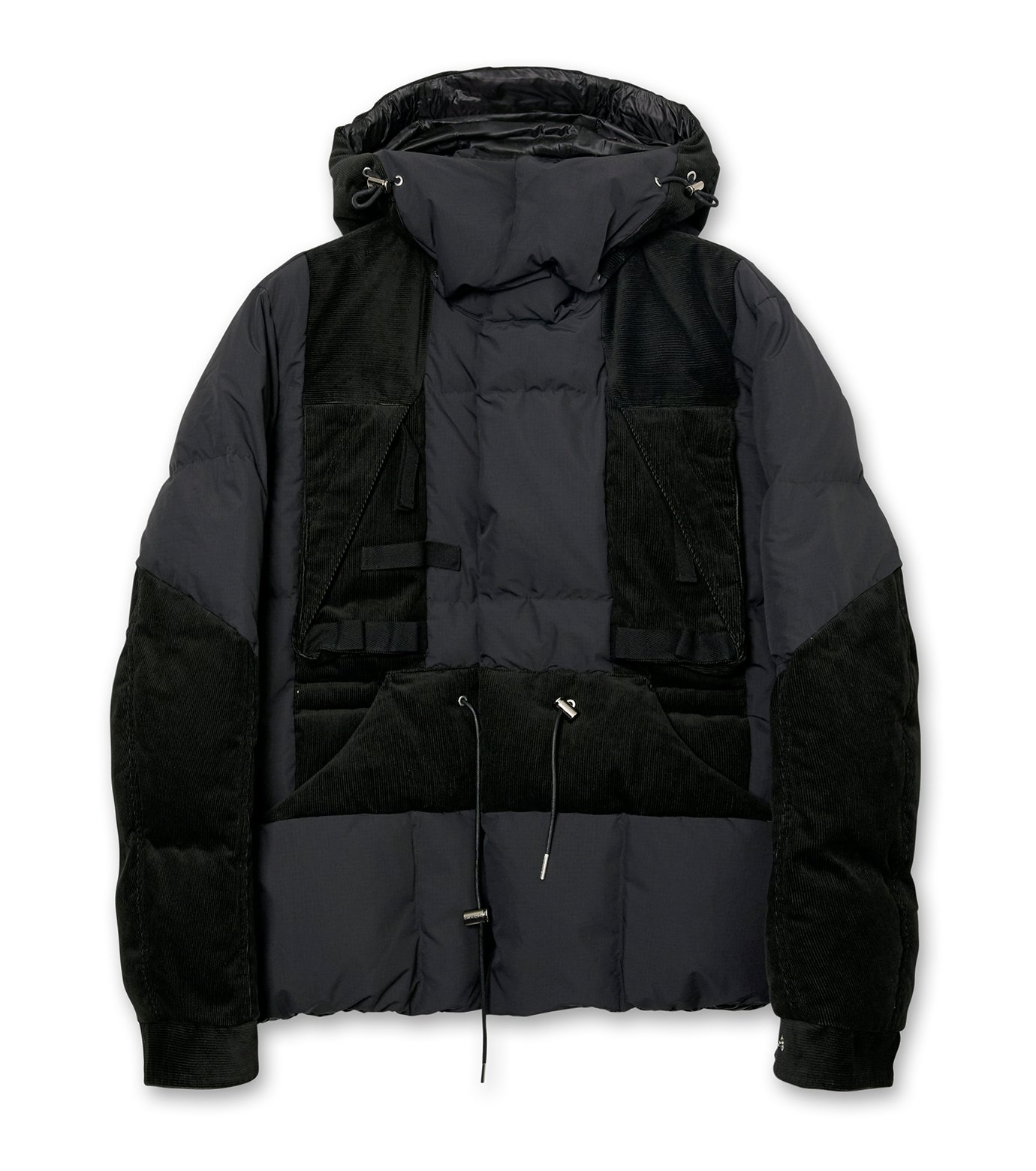 サカイ - sacai | Corduroy Puffer Jacket-Black-2の通販 | RESTIR リステア