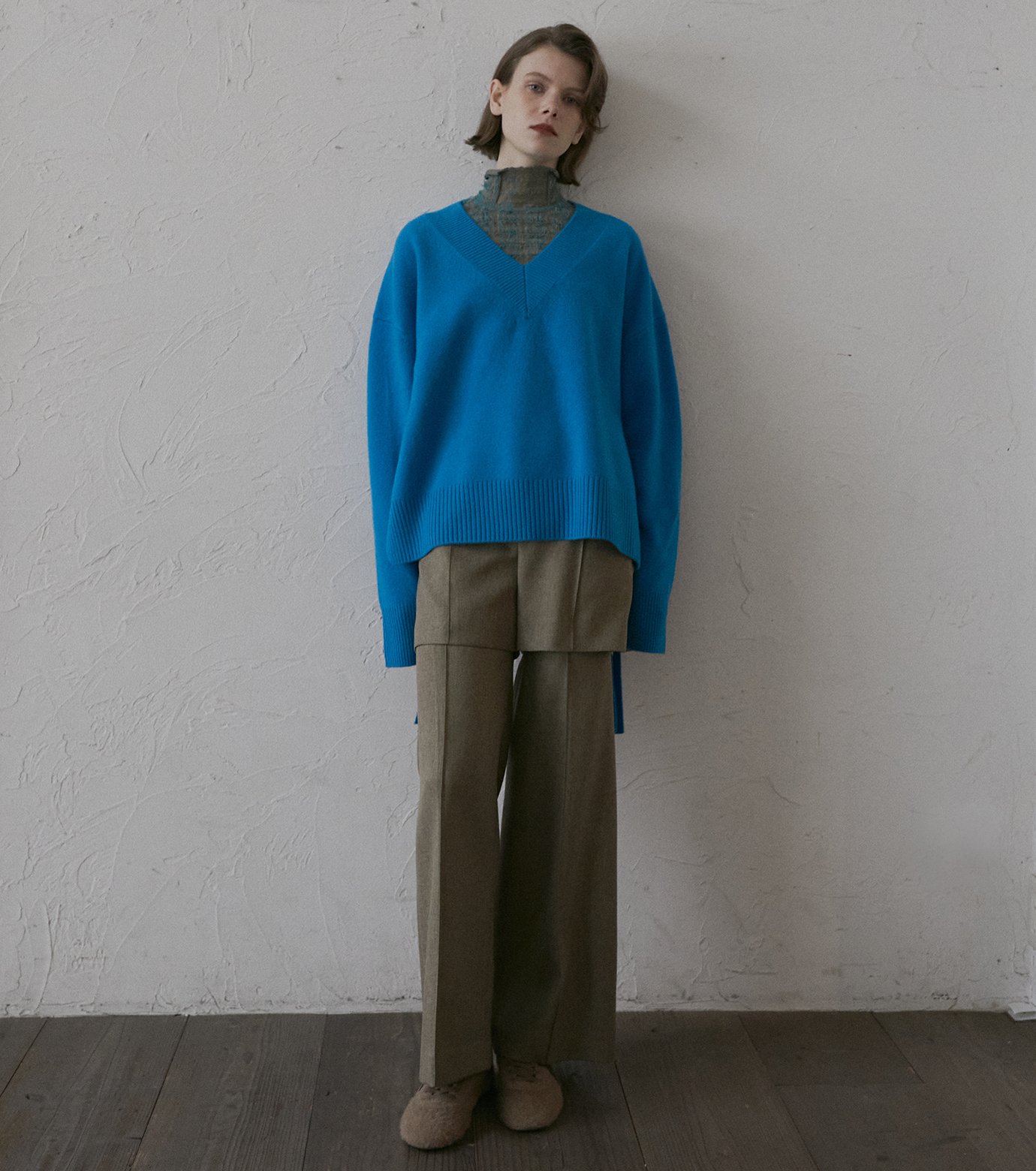 ル シェル ブルー - LE CIEL BLEU | 2Way Wide Pants-Khaki-34の通販 | RESTIR リステア