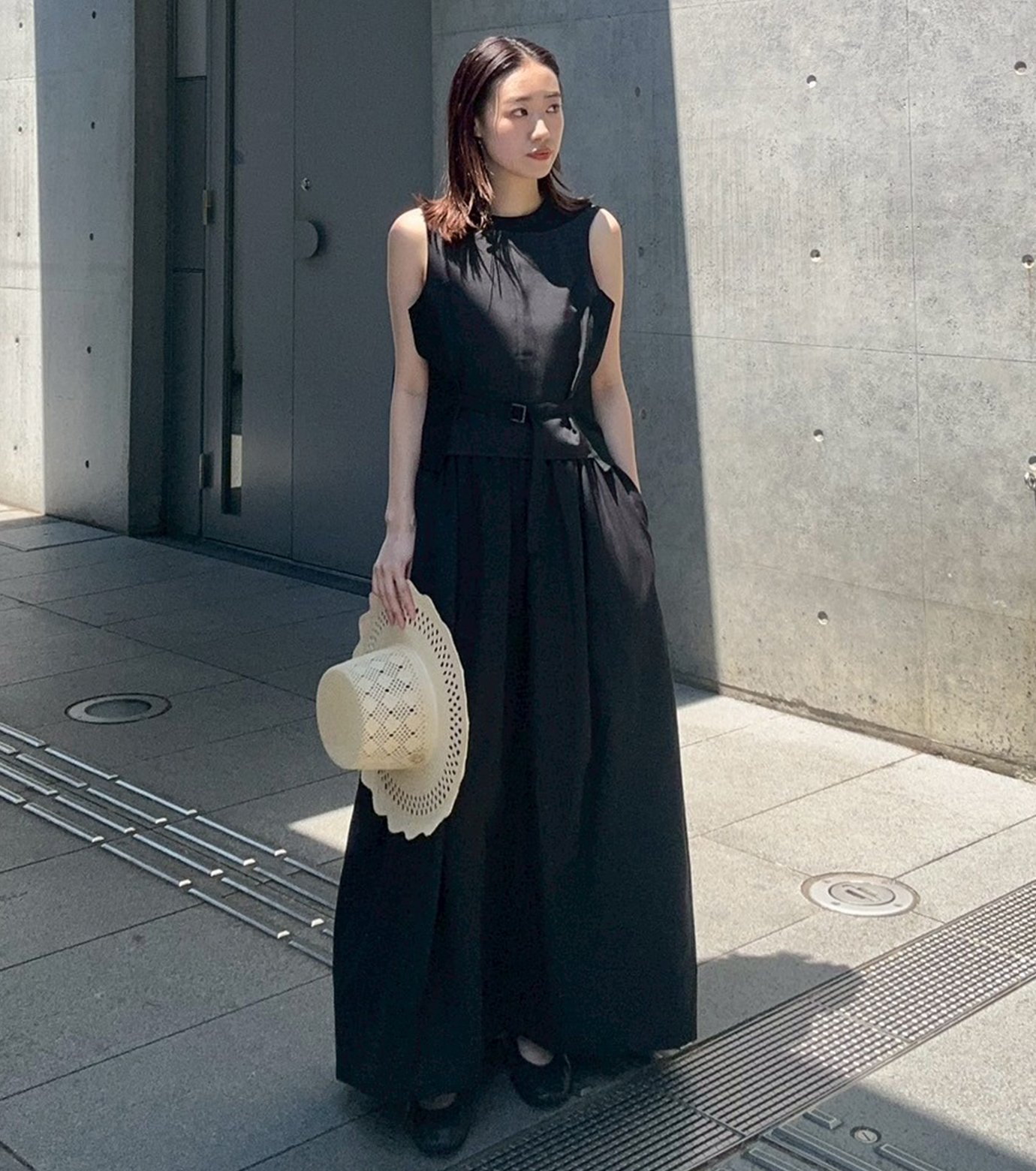 ル シェル ブルー - LE CIEL BLEU | Bi-Material Fit and Flare | RESTIR リステア