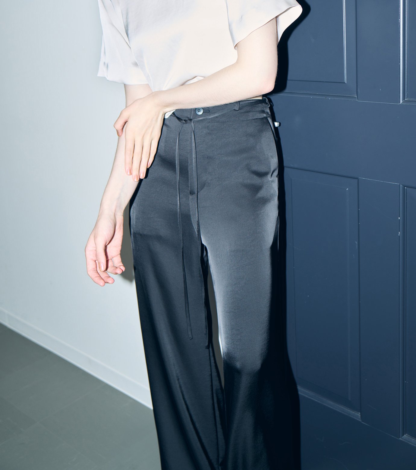 ル シェル ブルー - LE CIEL BLEU | Satin Relax Fit | RESTIR リステア