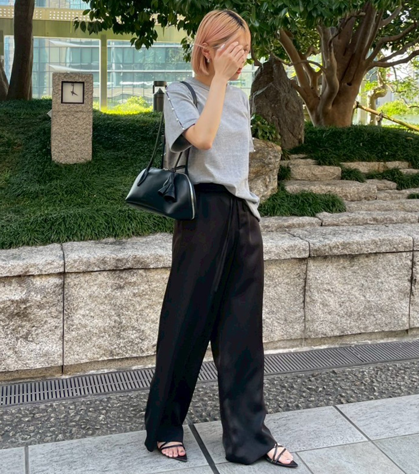 ル シェル ブルー - LE CIEL BLEU | Satin Relax Fit | RESTIR リステア