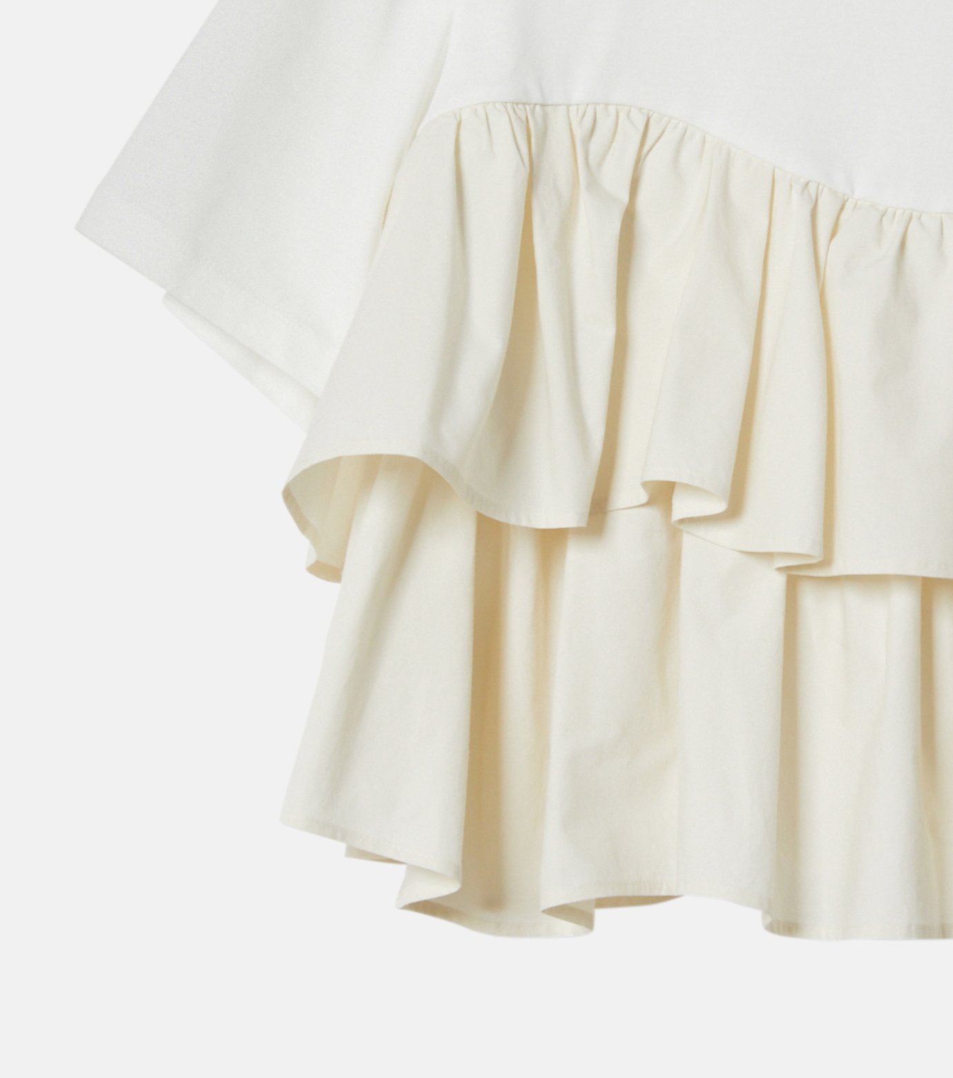 ル シェル ブルー - LE CIEL BLEU | Short Ruffle Cut Tops-Off | RESTIR リステア