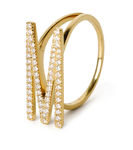 ビジュードエム - Bijou de M | Alphabet Ring M-Gold-11の通販 | RESTIR リステア